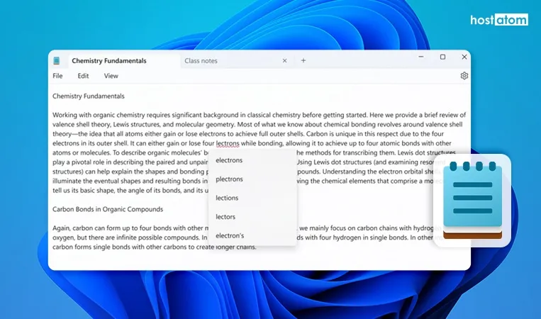 Microsoft เปิดตัวฟีเจอร์ spellcheck ใน Notepad บน Windows 11