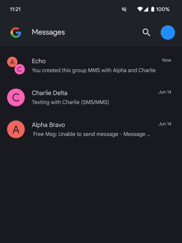 Google Messages อัปเดตให้สามารถดูรูปผู้ติดต่อที่ขยายใหญ่ขึ้นได้