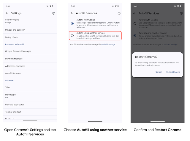 Google Chrome เตรียมอัปเดตให้สามารถใช้ third-party autofill บน Android ได้ในเดือนหน้า - Hostatom ...