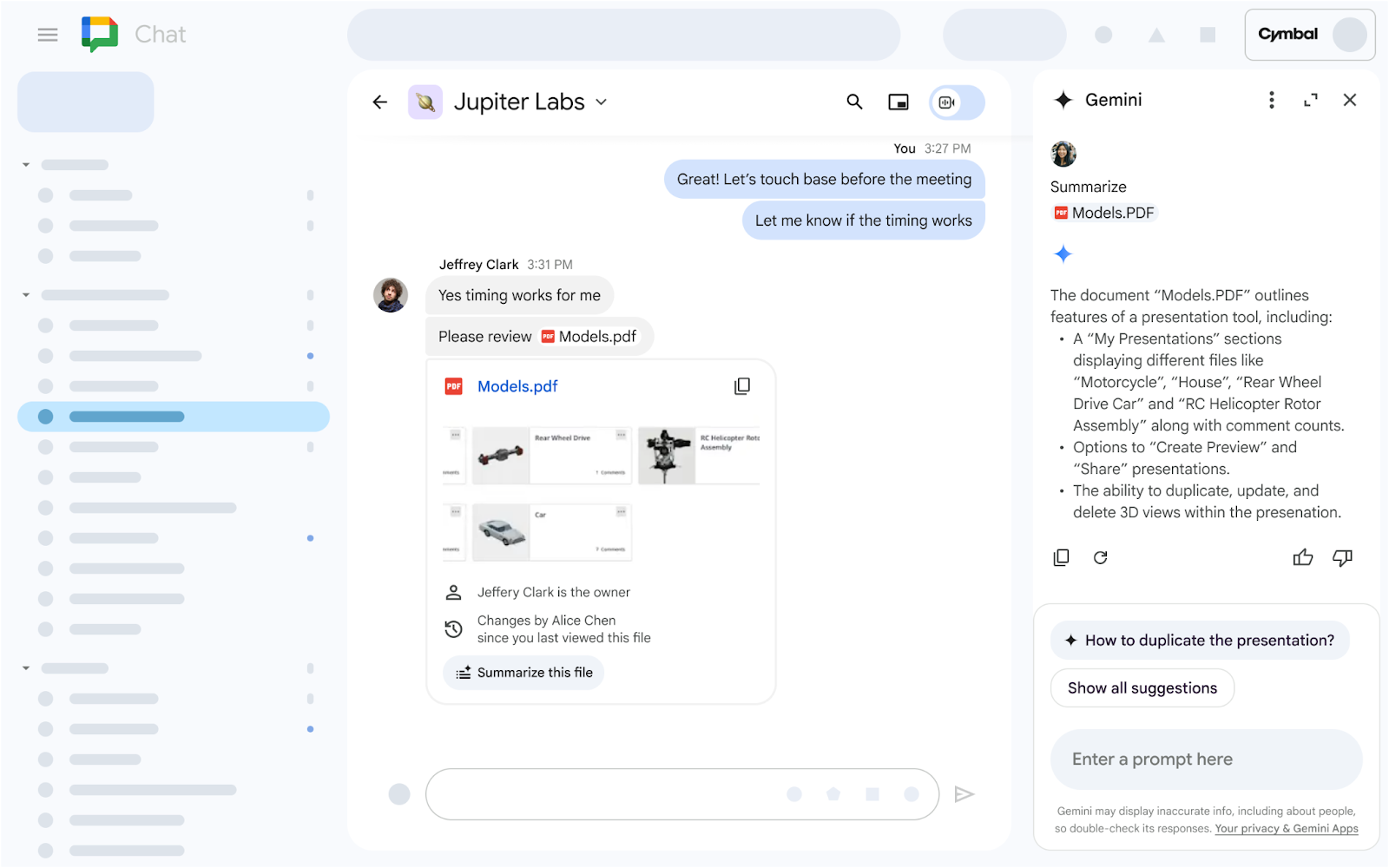 Google Chat อัปเดตฟีเจอร์สรุปเนื้อหาไฟล์ให้สามารถดูสรุปของไฟล์ที่แชร์ได้มากขึ้น - Hostatom Web ...